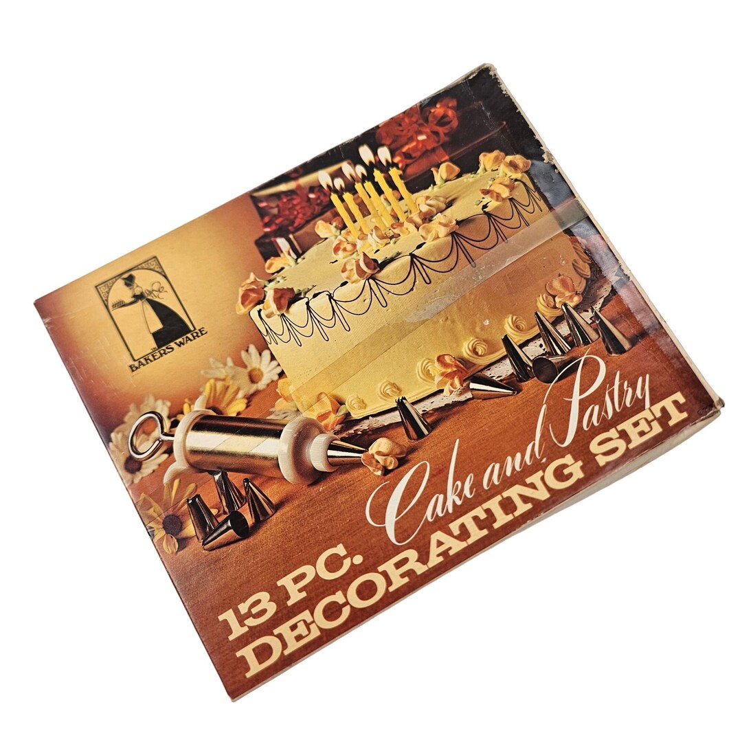 Bakers Ware Cake Pastry Decorating Set 13 Piece E252 Vintage Aluminum ...