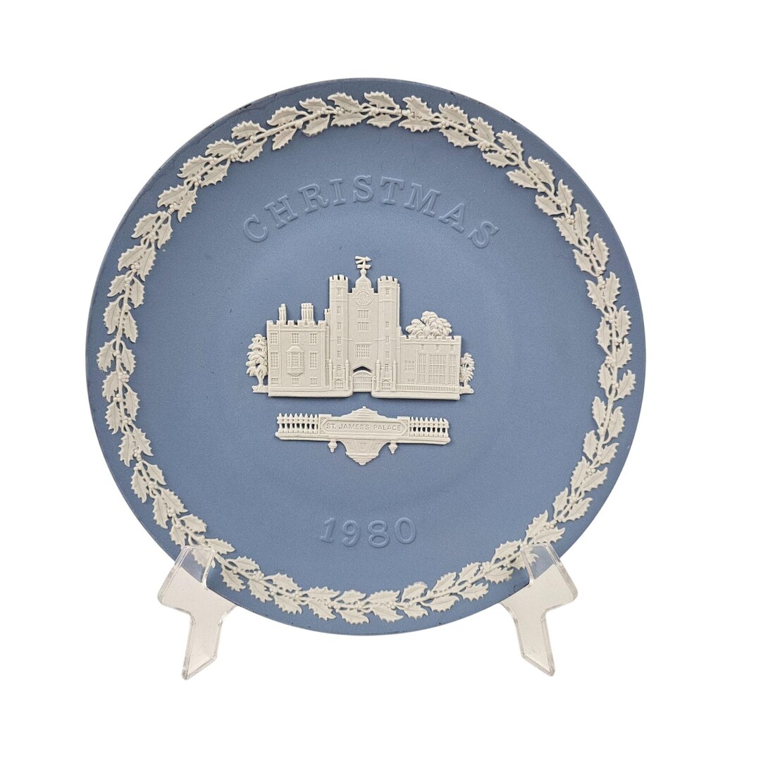 Vintage Wedgwood Collector Plate St James's Palace Christmas Blue ...