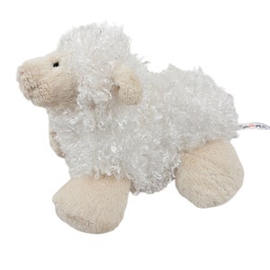 Mary Meyer Lamb Plush Floppy Stuffed Animal Sheep White Curly Black ...