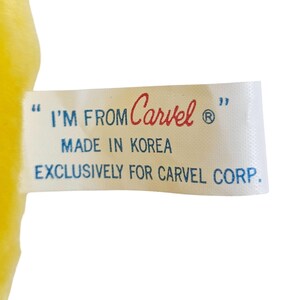 Vintage Carvel Cookie Chick Plush Toy Yellow White Red Stuffed Animal ...