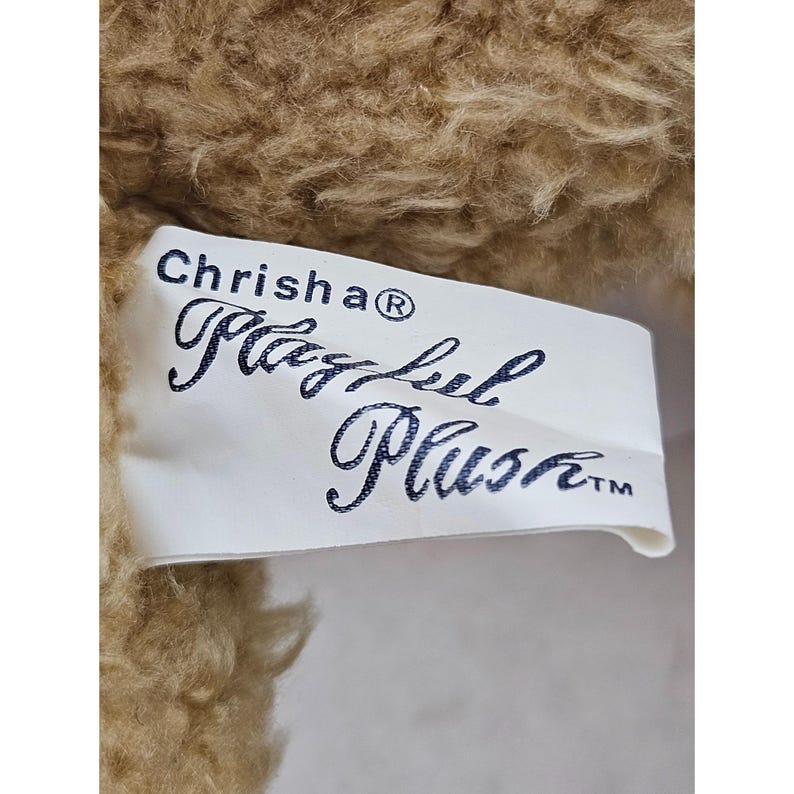 Vintage Chrisha Playful Plush Teddy Bear Snowman Sweater 18 in ...