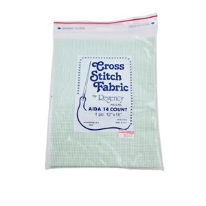 Regency Cross Stitch Fabric Aida Cloth Cotton Assorted Colors and Sizes ...