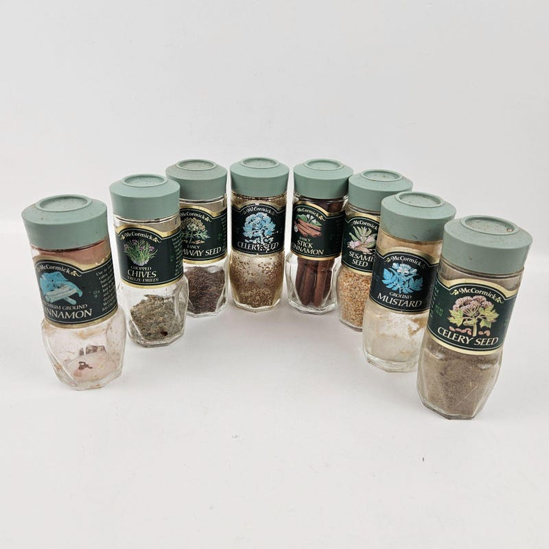 Vintage Spice Jars - Etsy