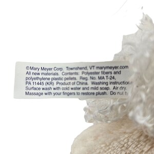 Mary Meyer Lamb Plush Floppy Stuffed Animal Sheep White Curly Black ...