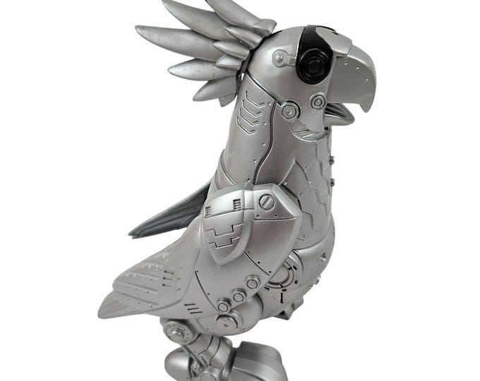 Tekno Polly the Parrot Electronic Robot Bird Toyquest Interactive Talks ...
