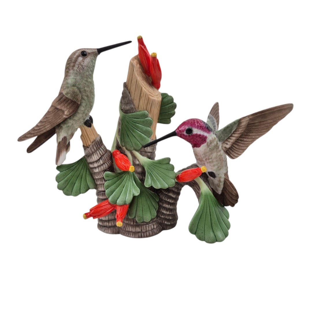 Lenox Figurine Anna's Hummingbirds Porcelain Garden Bird Collection ...