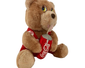 Coca Cola Plush Bear | Etsy