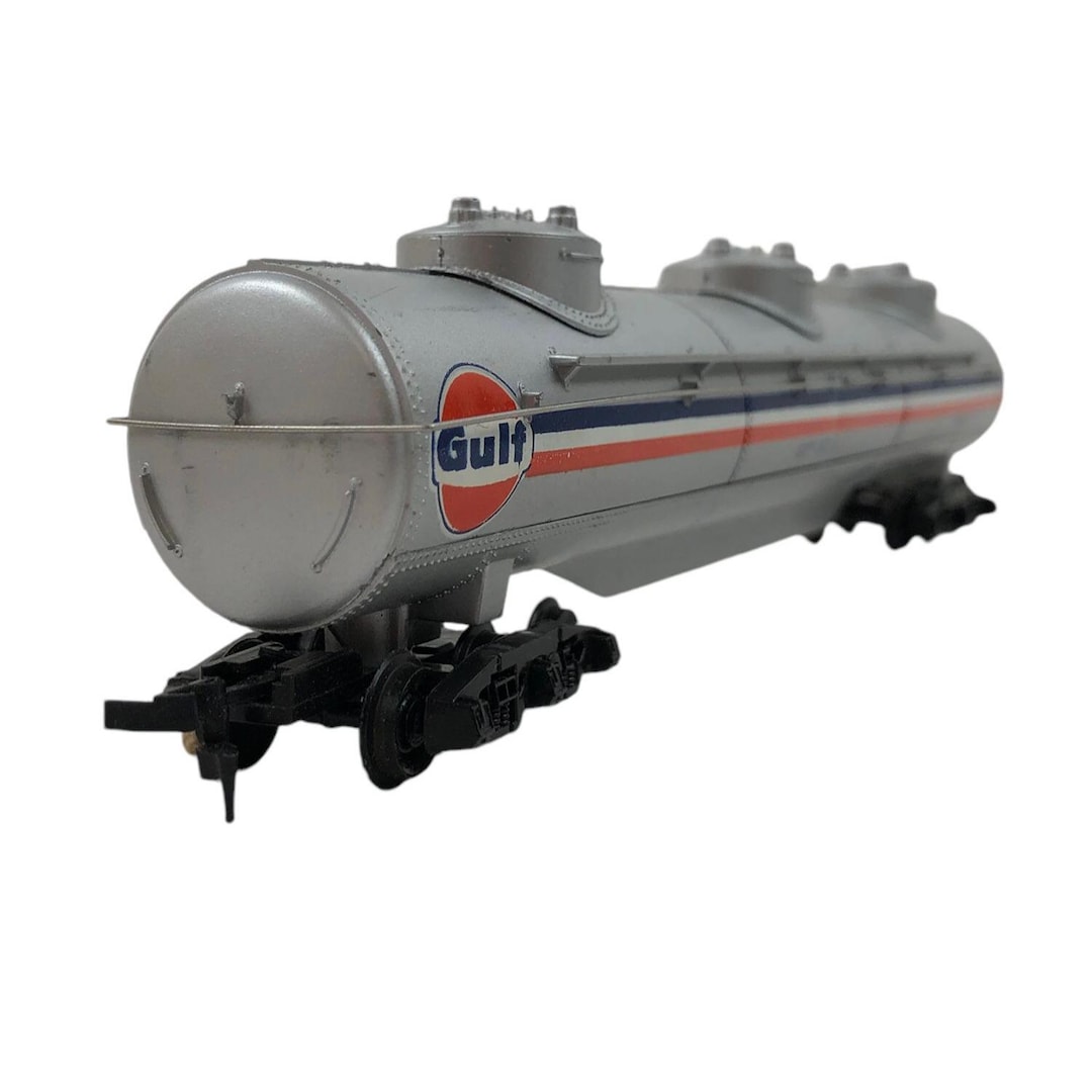 Tyco HO Scale Gulf Oil Tanker 3 Dome Electric Train Car Model Vintage ...