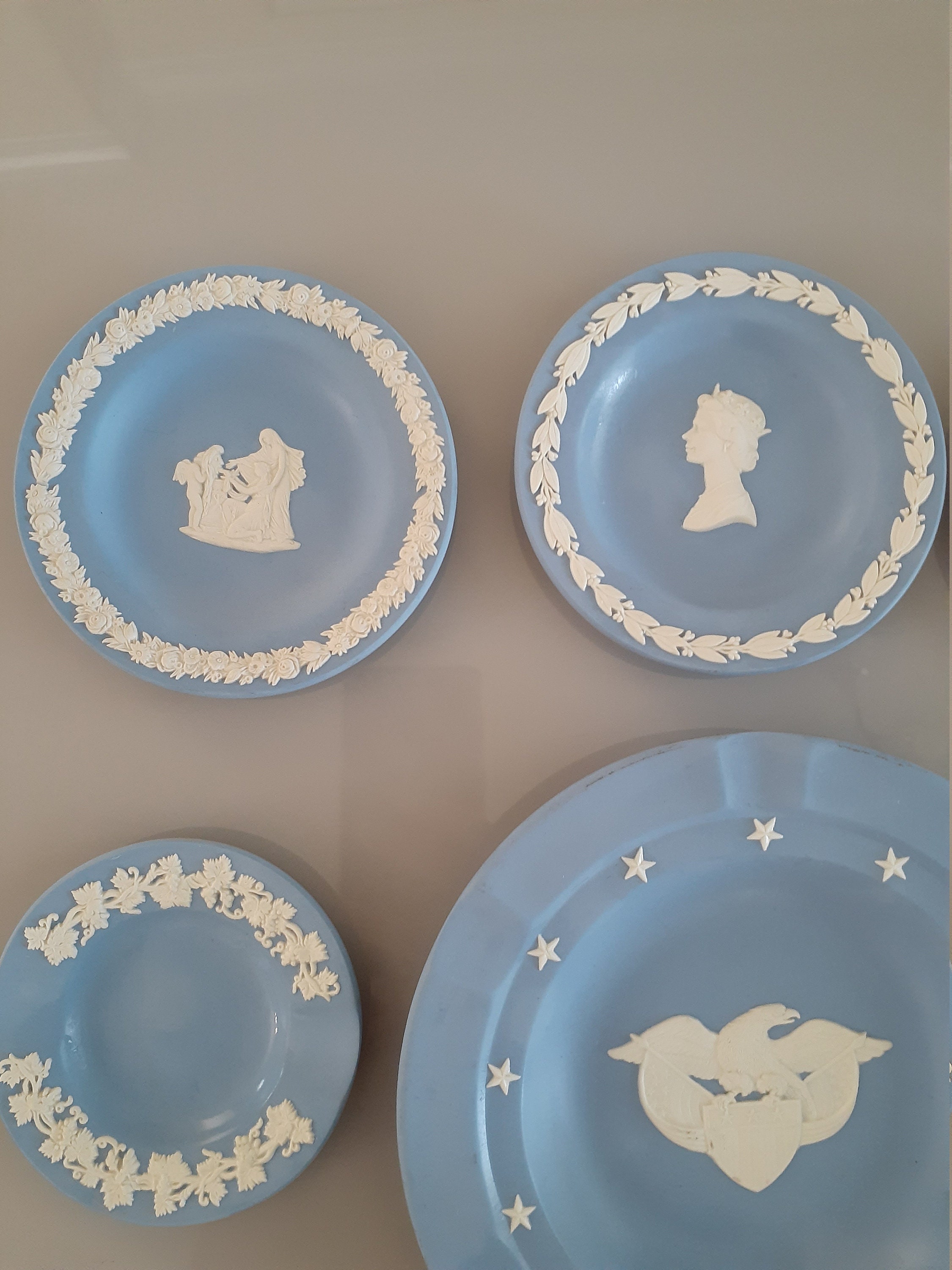 Wedgewood Blue Jasperware Set 9 - Etsy
