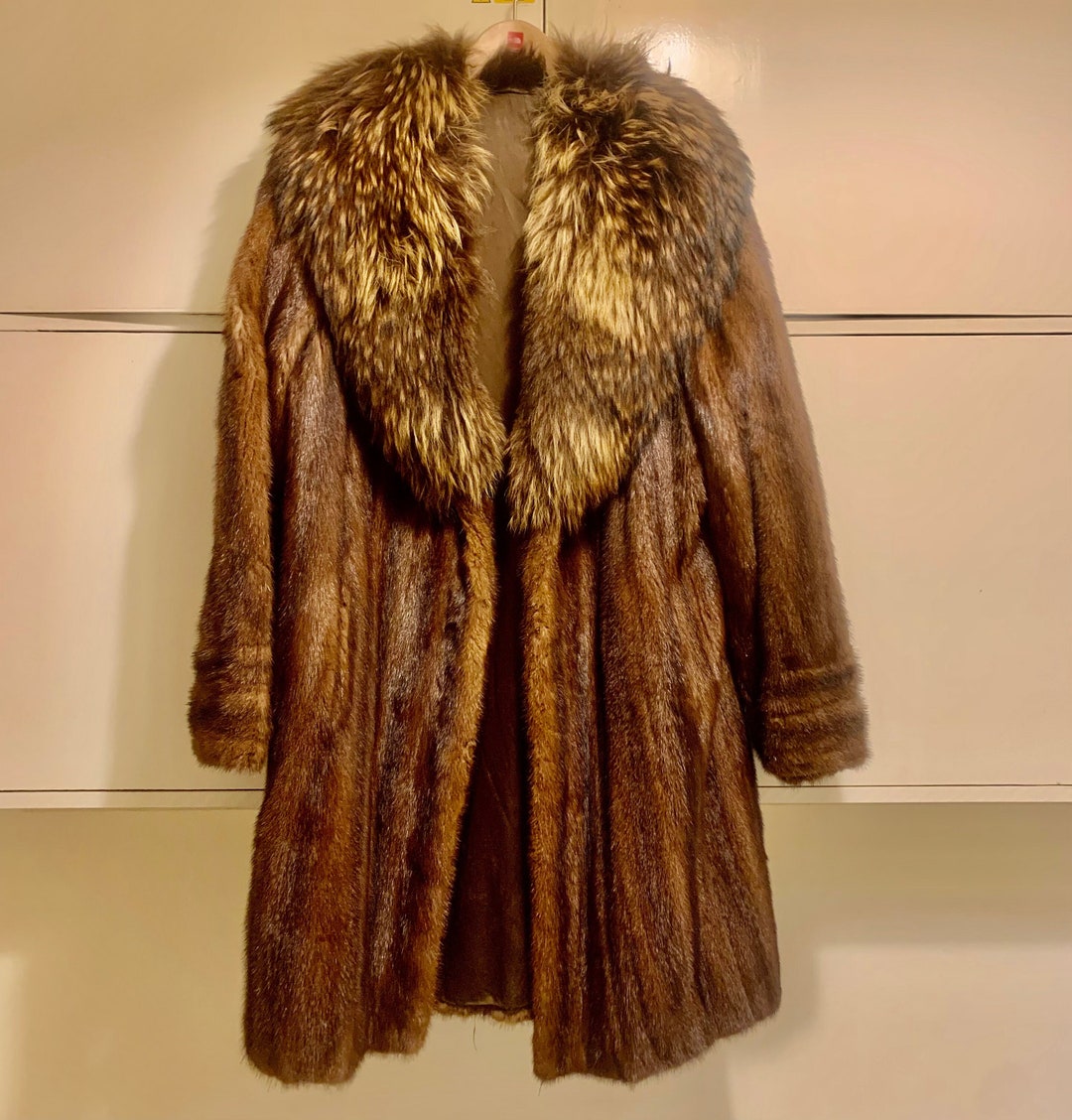 Stunning 1940s Mink Fox Coat - Etsy