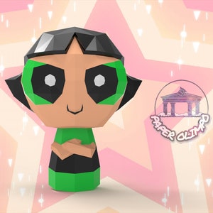 Bellota, Bom Bom, Burbuja: Papercraft Design,pdf Template, DIY 3D Model ...