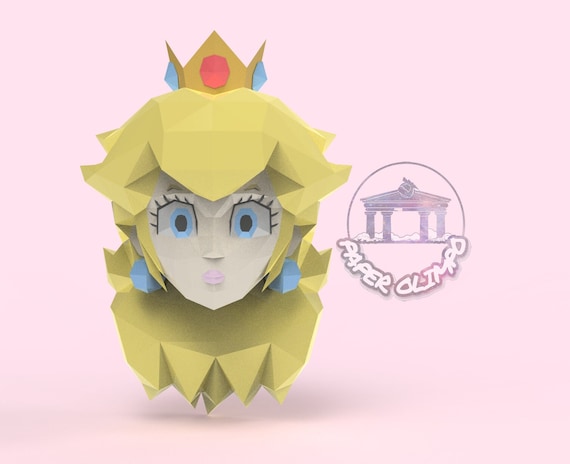 Peach: Papercraft Design PDF Template DIY 3D Model Fanart | Etsy