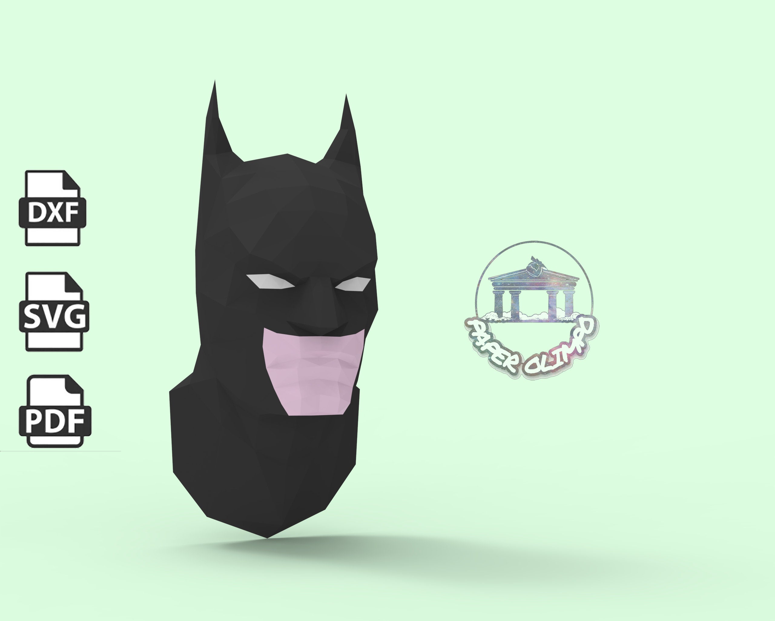 Bat: Papercraft Design, PDF Template, DIY 3D Model, Fanart, Paper ...