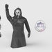 Ghost Scream: Papercraft Design, PDF Template, DIY 3D Model, Fanart ...