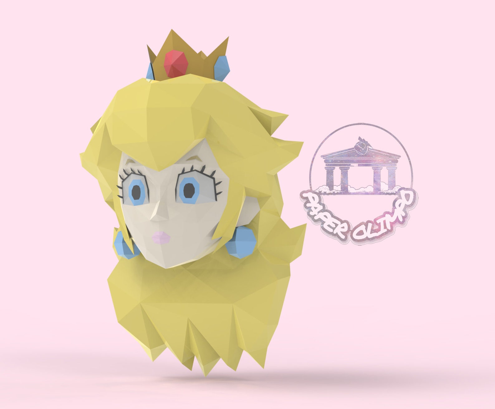 Peach: Papercraft Design PDF Template DIY 3D Model Fanart | Etsy