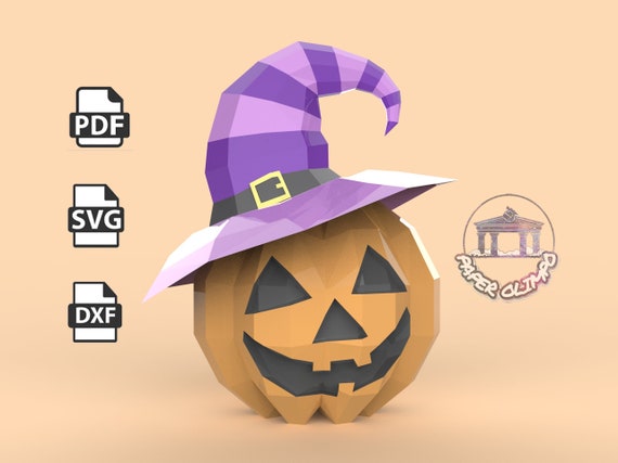Pumpkin: Papercraft Design PDF Template DIY 3D Model - Etsy