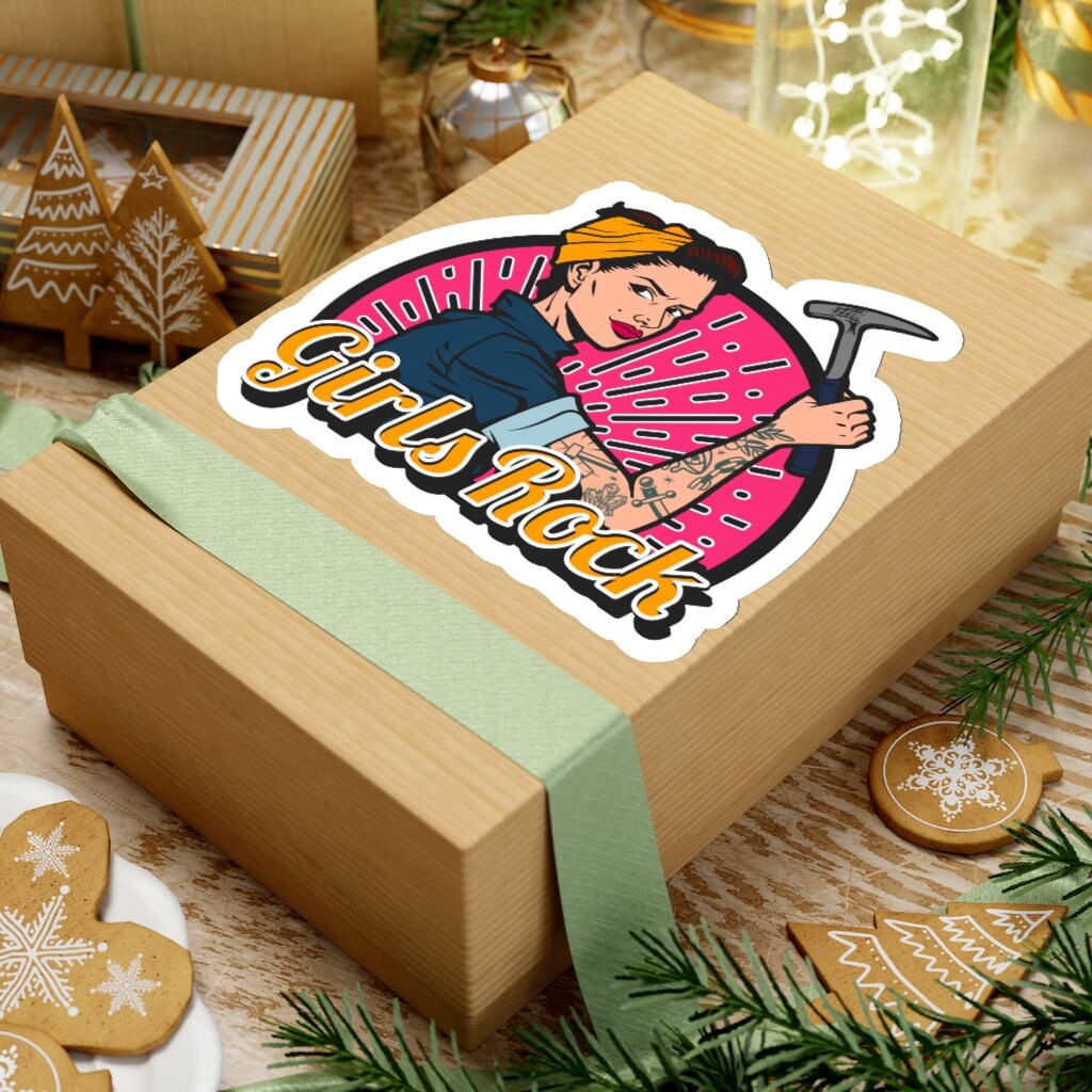 Girls Rock Sticker | Rockhound, Geology, Geologist, Mining, Gift ...