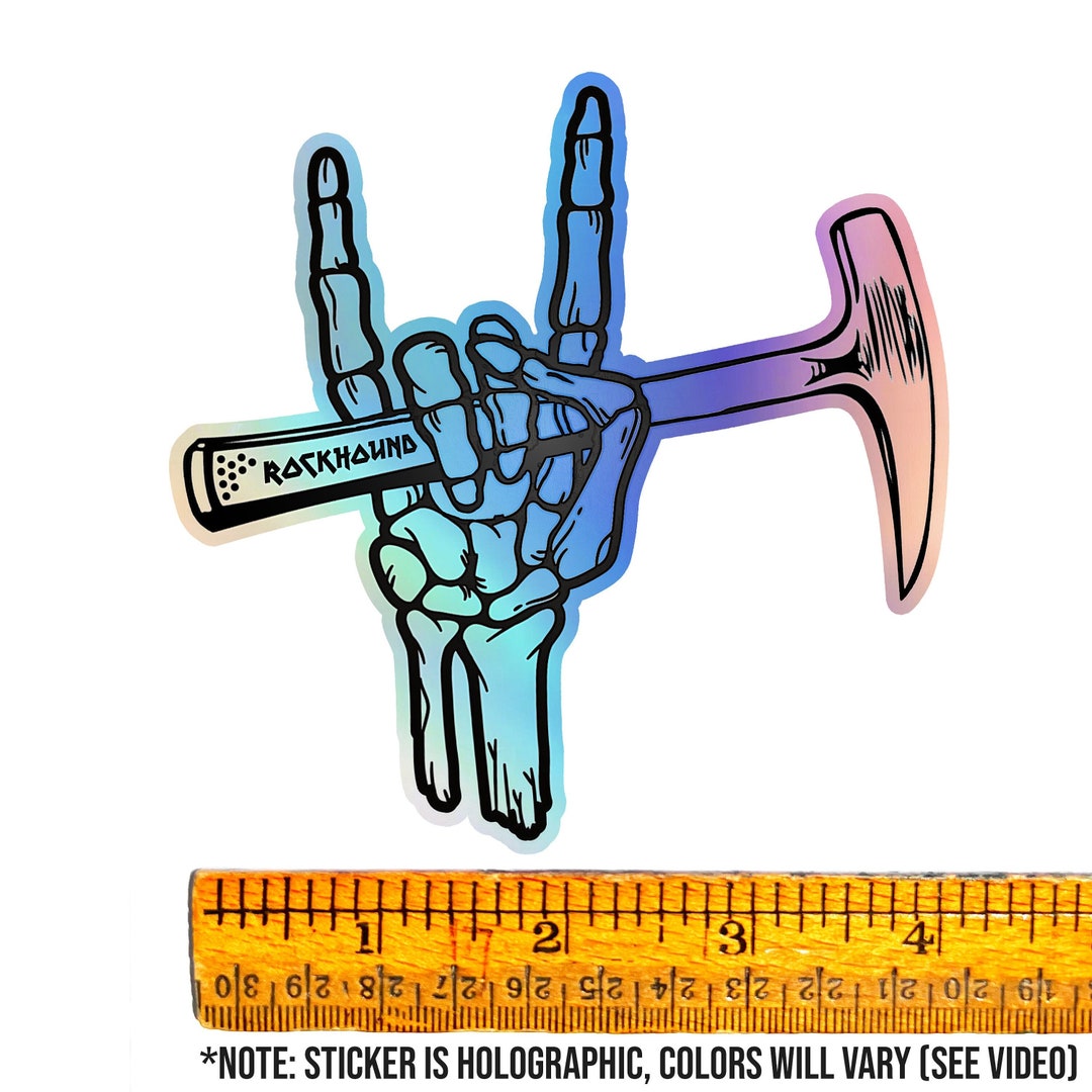 ROCKHOUND HOLOGRAPHIC Limited Print Sticker 4 Inch - Etsy