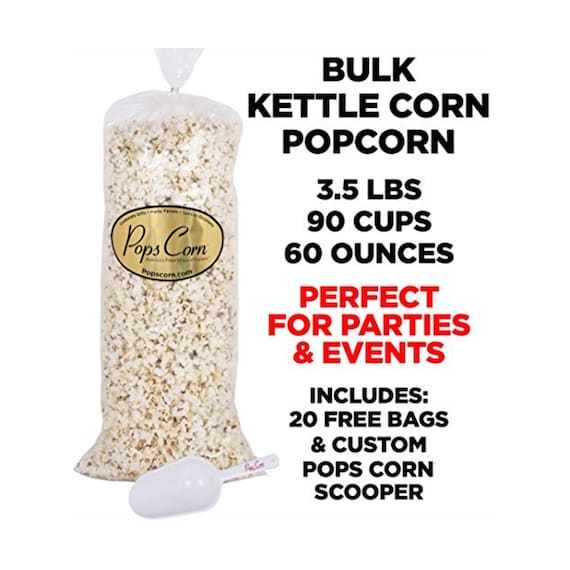 Gourmet Kettle Corn Popcorn-bulk-wholesale-5 Gallons-90 - Etsy