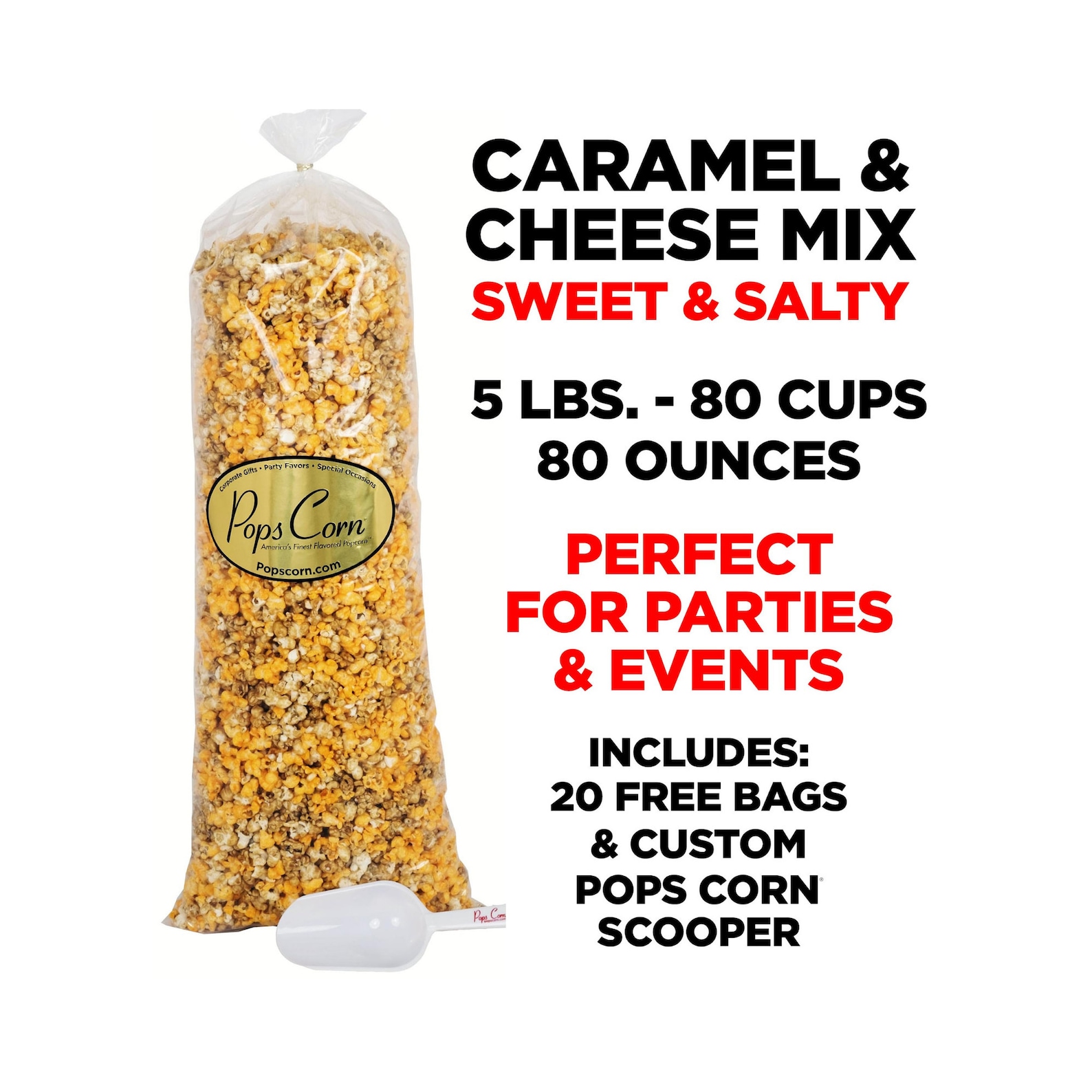 Gourmet Caramel Popcorn & Cheese Popcorn Mix-sweet and - Etsy