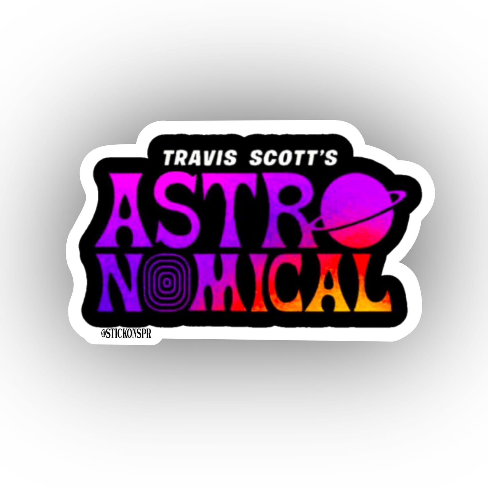 Travis Scott Astronomical Sticker | Etsy