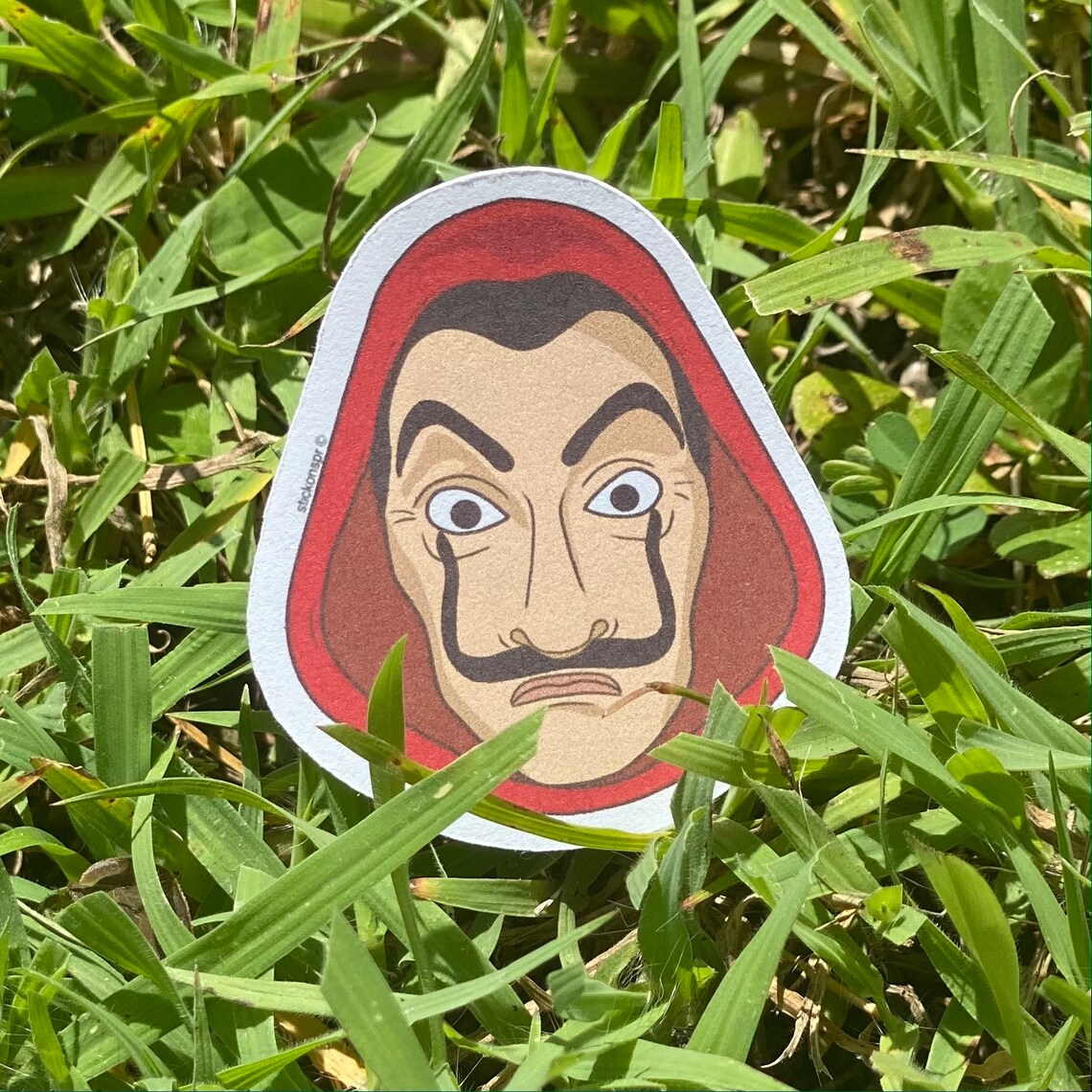 Money Heist Mask Sticker | Etsy