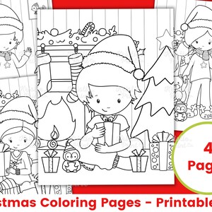 Christmas Coloring Pages, Printable Coloring Pages for Kids, Christmas ...