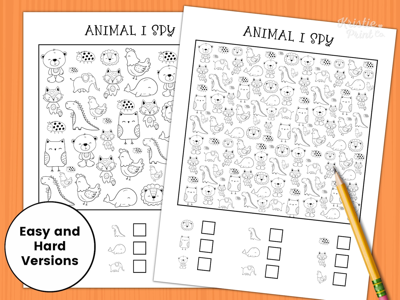 I Spy Animals, I Spy Worksheet, Printable Activity Sheet, I Spy ...