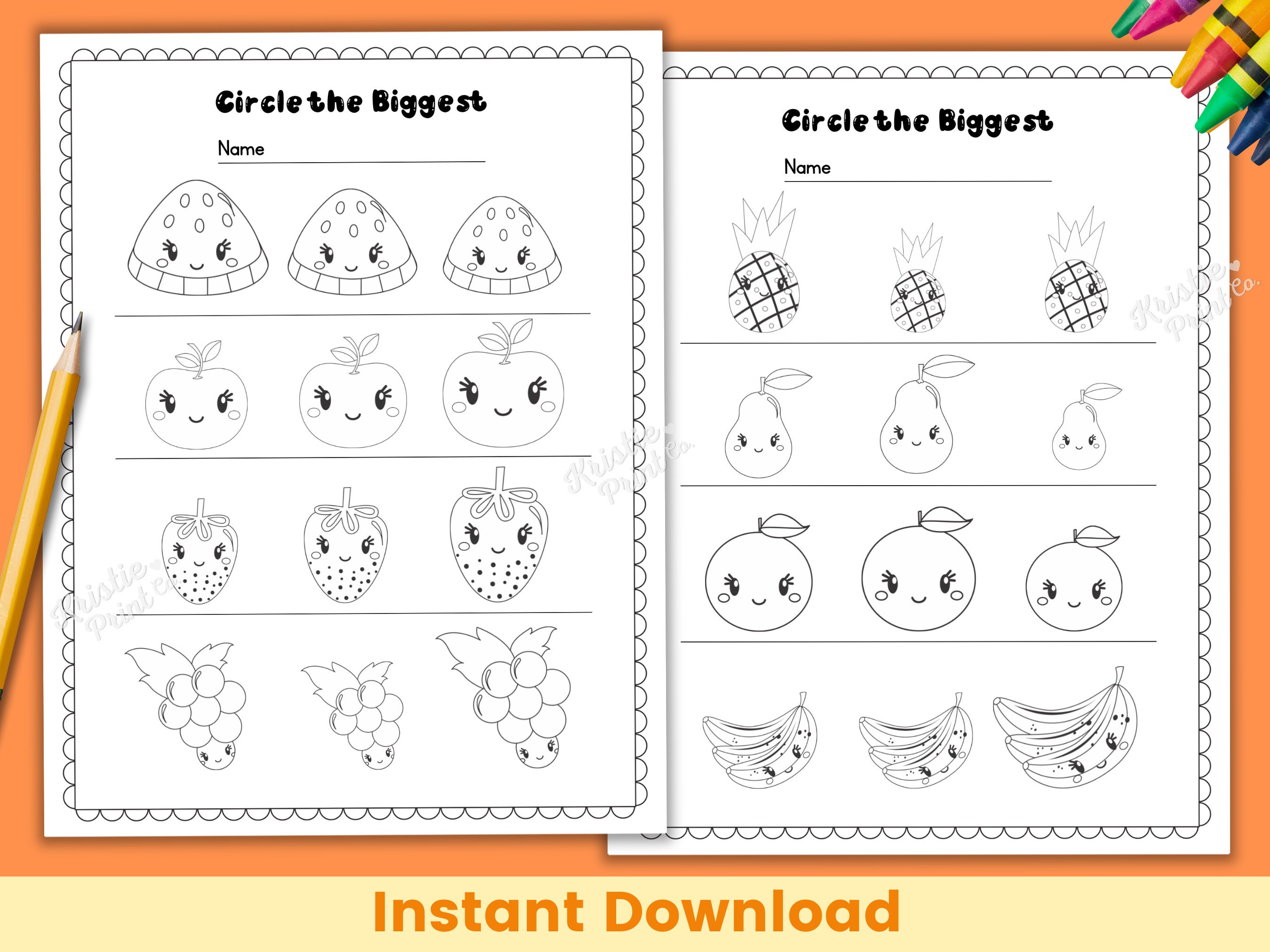 Big Small Worksheets, Preschool Worksheets for Kids, Kindergarten ...