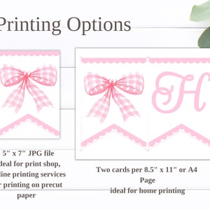 Pink Bow Banner Pink Bow Birthday Pink Bow Garland Pink Bow Baby Shower ...