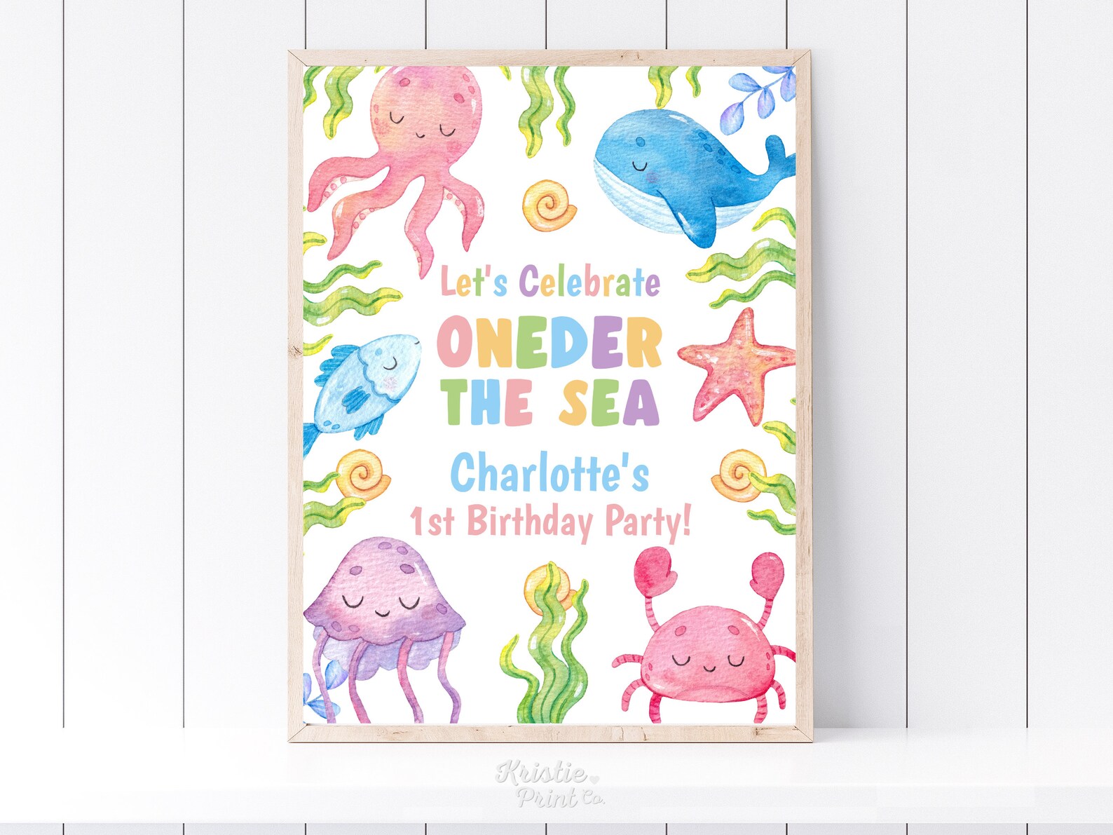Oneder the Sea Welcome Sign Under the Sea Party First Birthday Decor ...