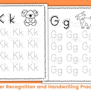 Handwriting Practice for Kids, Letter Tracing Worksheets, Learning to ...
