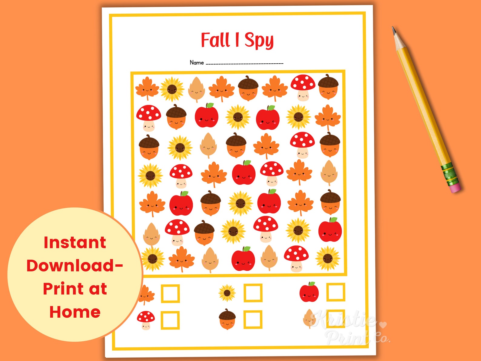 Fall Preschool Worksheets Fall Preschool Printables Fall - Etsy