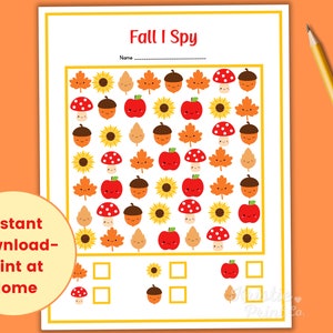 Fall Preschool Worksheets, Fall Preschool Printables, Fall Kids ...
