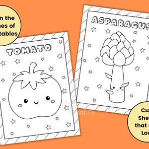 Vegetable Coloring Pages, Vegetable Activities, Coloring Pages for Kids ...