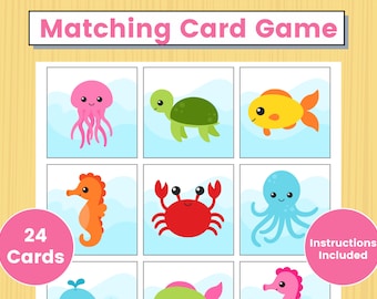 Shapes Matching Game, Memory Game, Matching Game, Kids Activity ...
