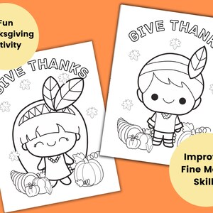 Cute Thanksgiving Coloring Sheets, Kids Party Games, Thanksgiving Games ...