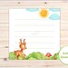 Woodland Printable Memo Pad, Printable Memo Pad PDF, Bear Memo, Cute ...