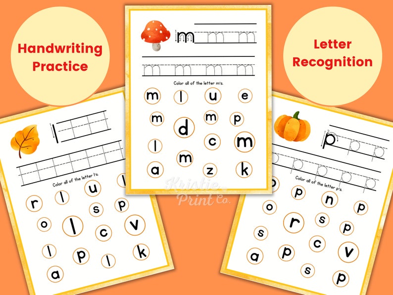Fall Preschool Worksheets Preschool Activities Autumn Preschool Bundle ...