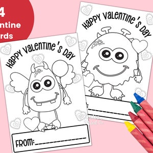 Valentine Classroom Cards, Valentine Cards for Kids, Printable ...
