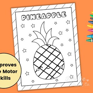 Fruit Coloring Pages, Fruit Activities, Coloring Pages for Kids ...