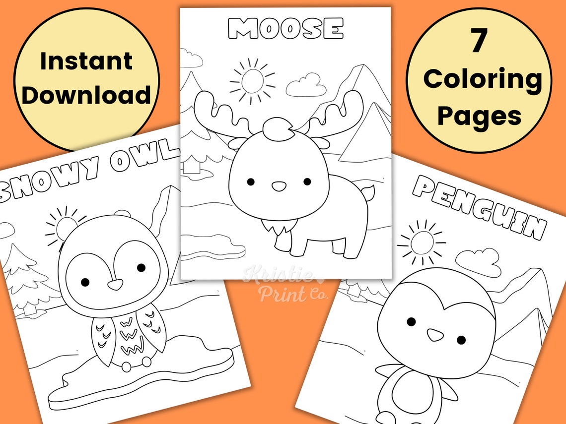 Arctic Animals Coloring Pages for Kids, Arctic Animals Activities ...