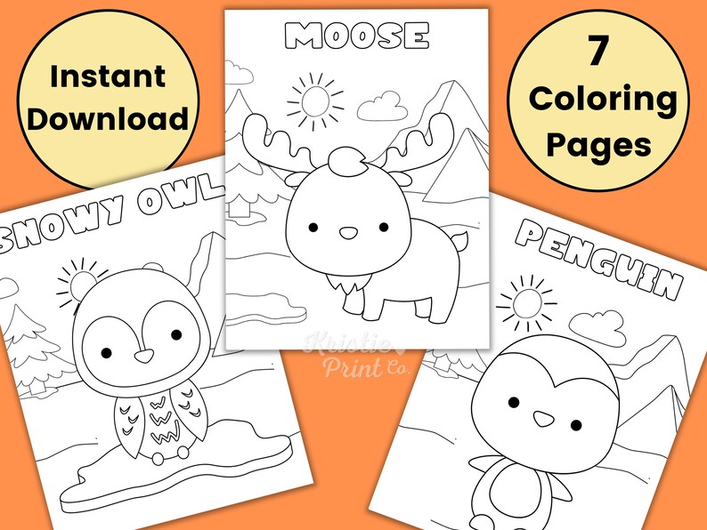 Arctic Animals Coloring Pages for Kids, Arctic Animals Activities ...