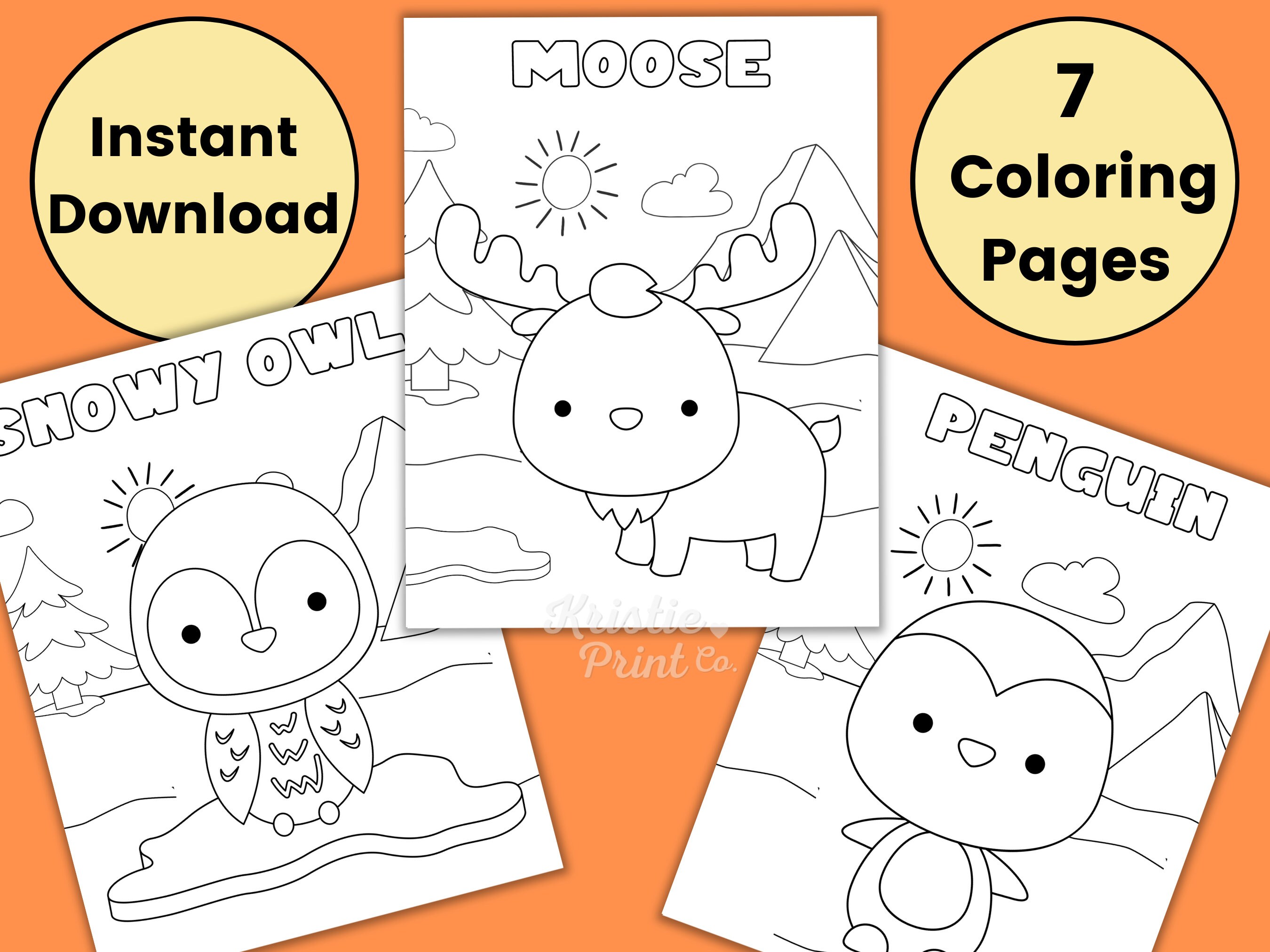 Arctic Animals Coloring Pages for Kids, Arctic Animals Activities ...