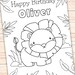 Lion Birthday Coloring Page Editable Happy Birthday Coloring Page With ...