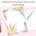 Spring Stationary Set, Easter Bunny Stationery, Cute Letter Writing ...