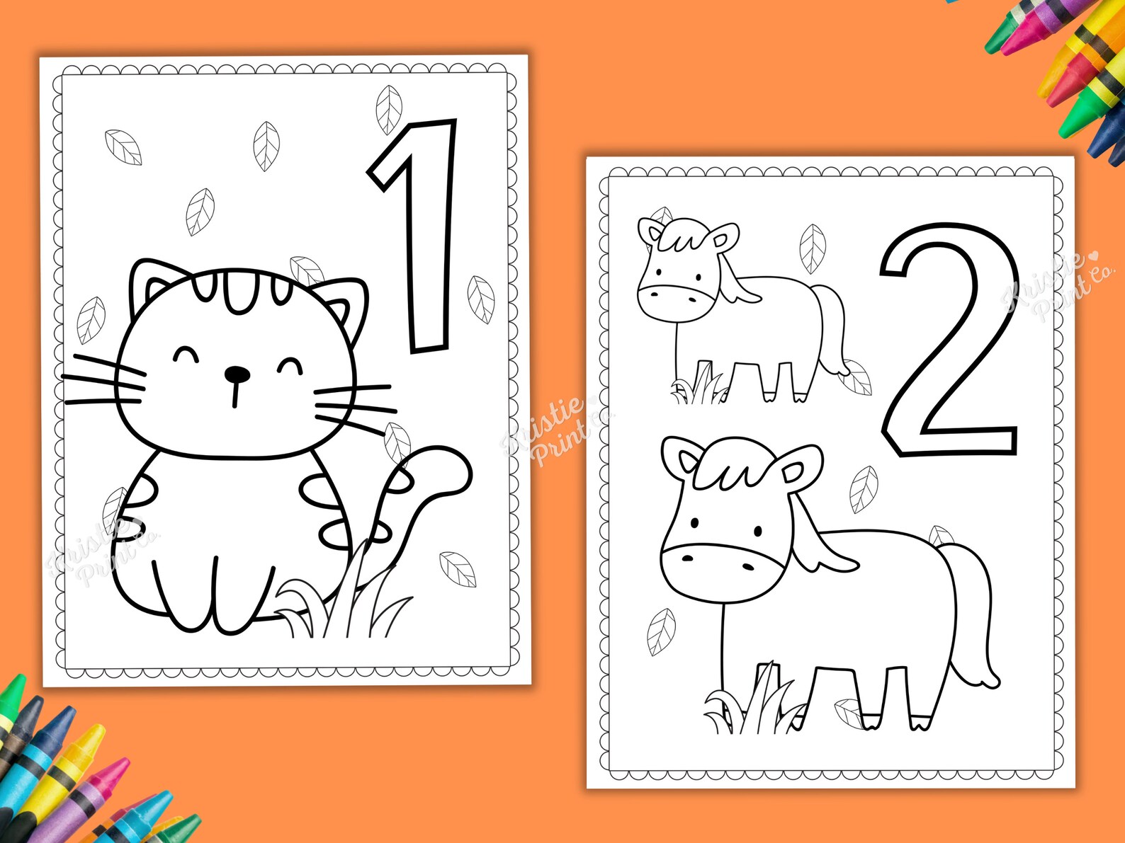 Number Coloring Pages for Kids, Preschool Coloring Pages, Homeschool ...