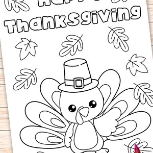 Cute Coloring Turkey Coloring Pages for Kids Kids Party Games ...