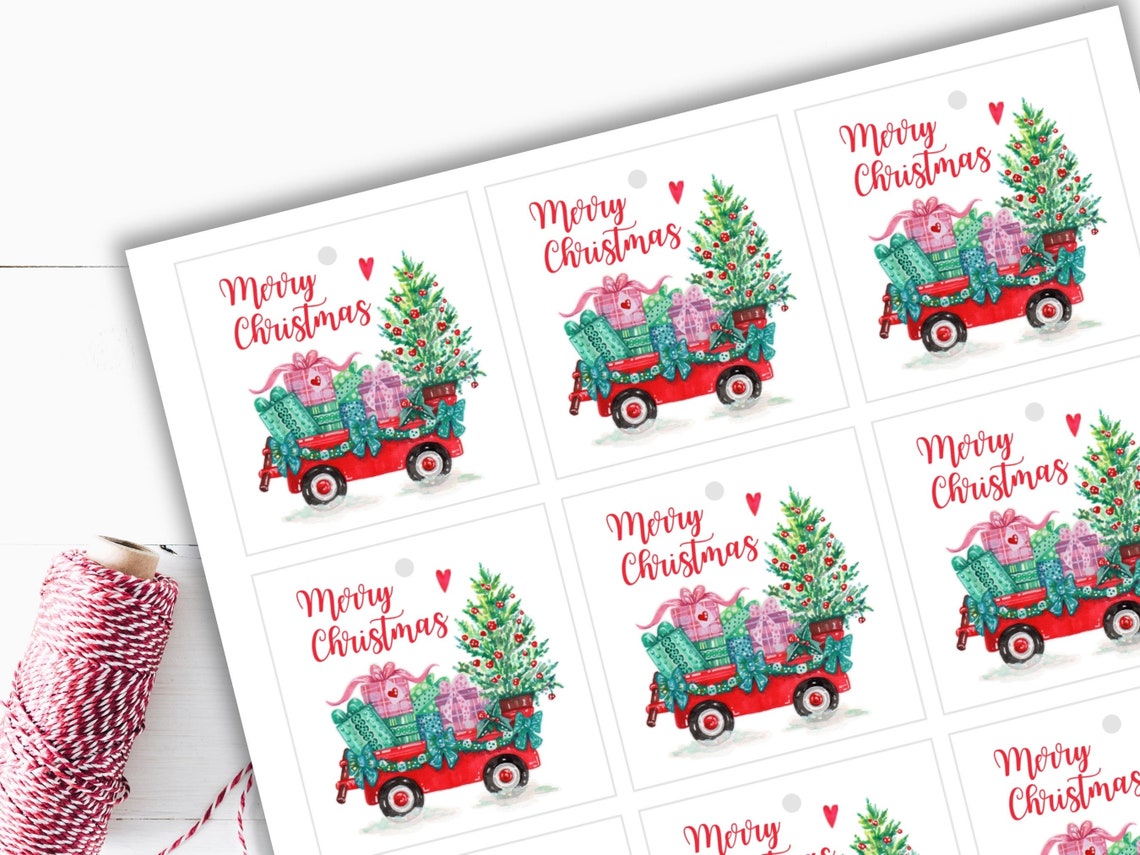 Digital Christmas Gift Tags Printable Christmas Gift Tags | Etsy