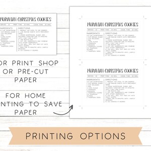Recipe Card Custom, Recipe Template Printable, Farmhouse Recipe Card ...